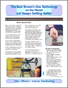 Brown's Gas Brochure - Eagle-Research
